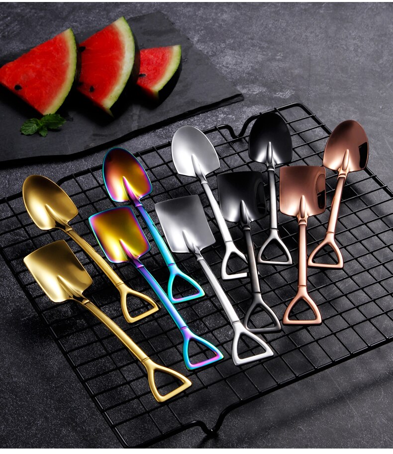 Cuchara de hierro de acero inoxidable, utensilio d... – Grandado