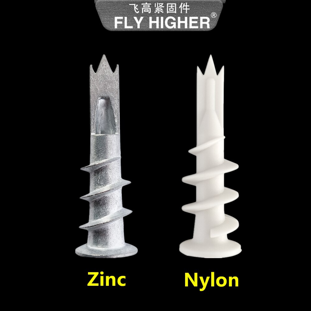 13 x 42 metall/nylon selvborende gipsanker/lett gi... – Grandado