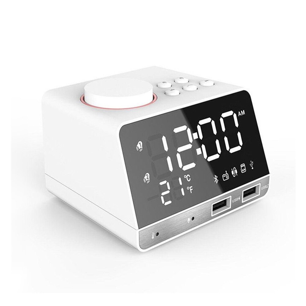 Multi-functional clock FM radio USB charging alarm... – Grandado