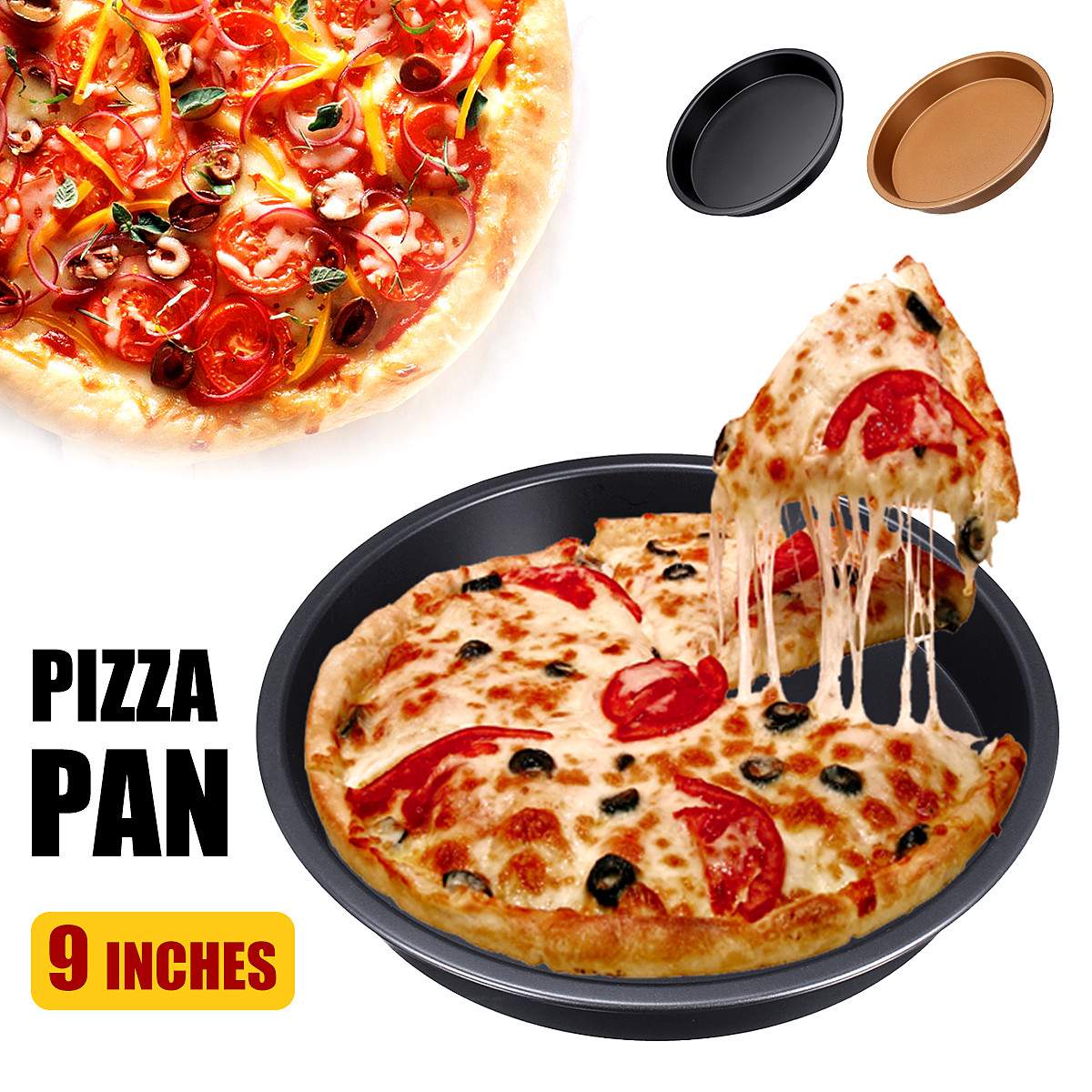 9 ''Pizza Pan Koken Pizza Pannenkoek Eiere... – Vicedeal