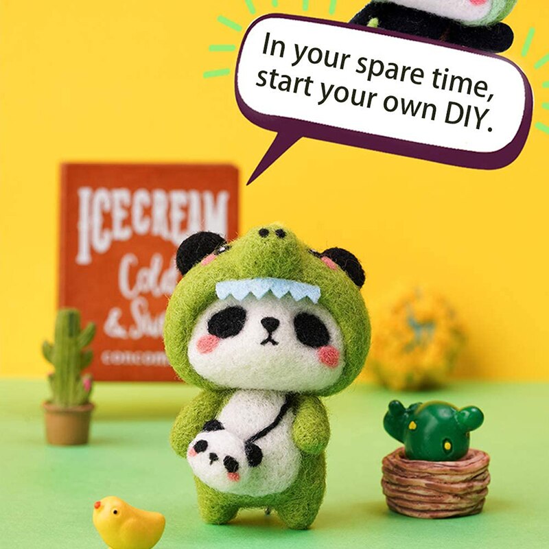 Imzay 3PCS Animals Wool Felting Kits Handmade Toy ... – Grandado