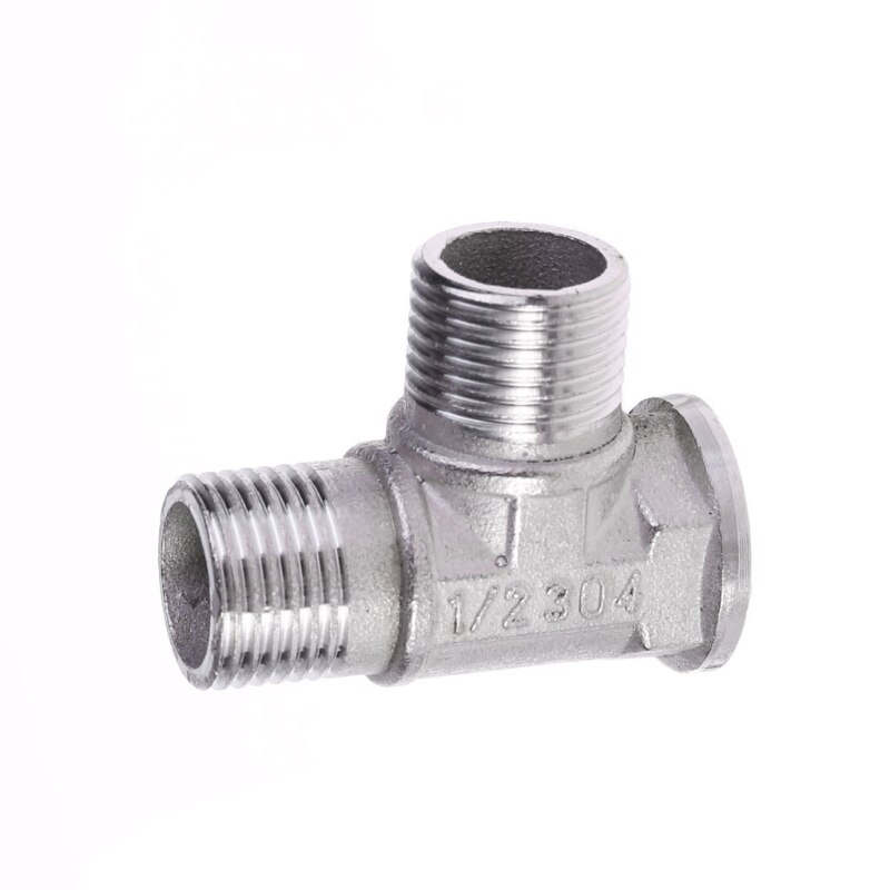 G1/2\" Tee 3 Way Plumping Pipe Fittings Stainless ... – Vicedeal
