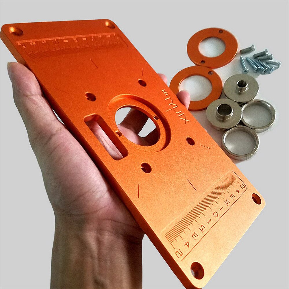 Aluminum Router Table Insert Plate Table with Bush... – Vicedeal