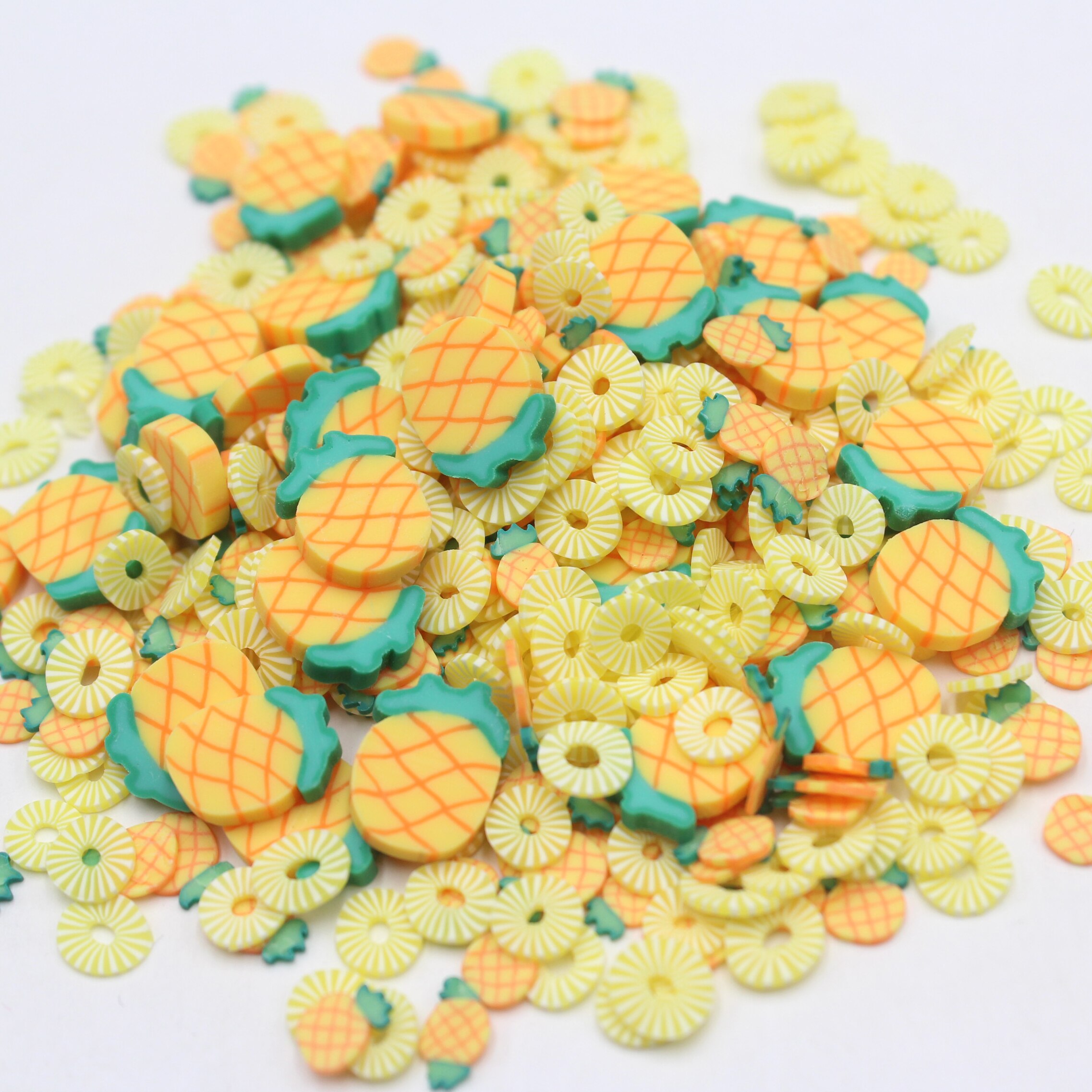 100g/Lot Attractive Pineapple Polymer Clay Slices ... – Grandado