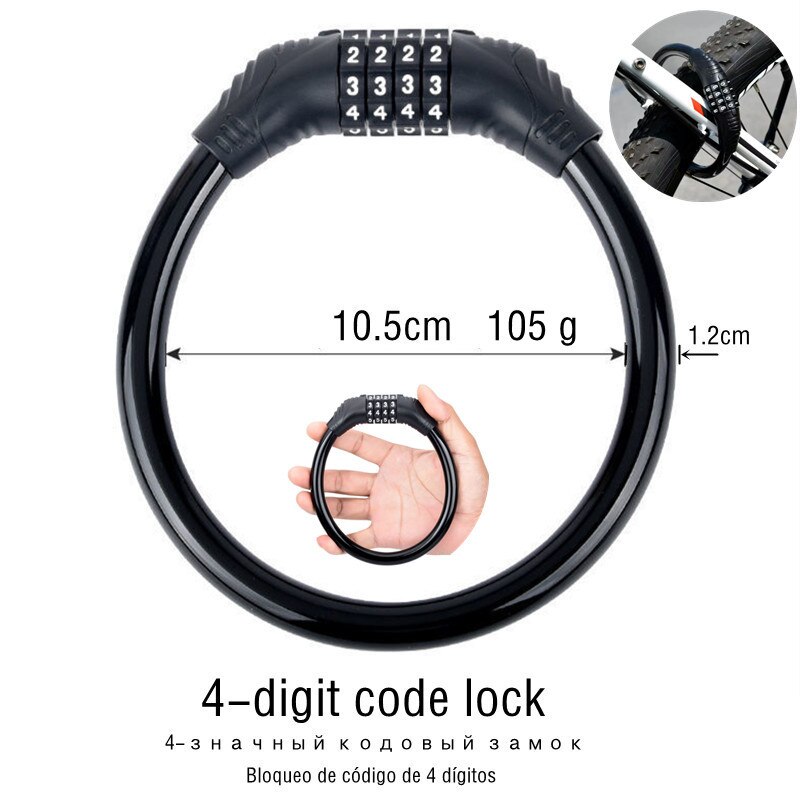 4 / 5 Cijferige Code Fiets Legering Stalen Ketting... – Grandado