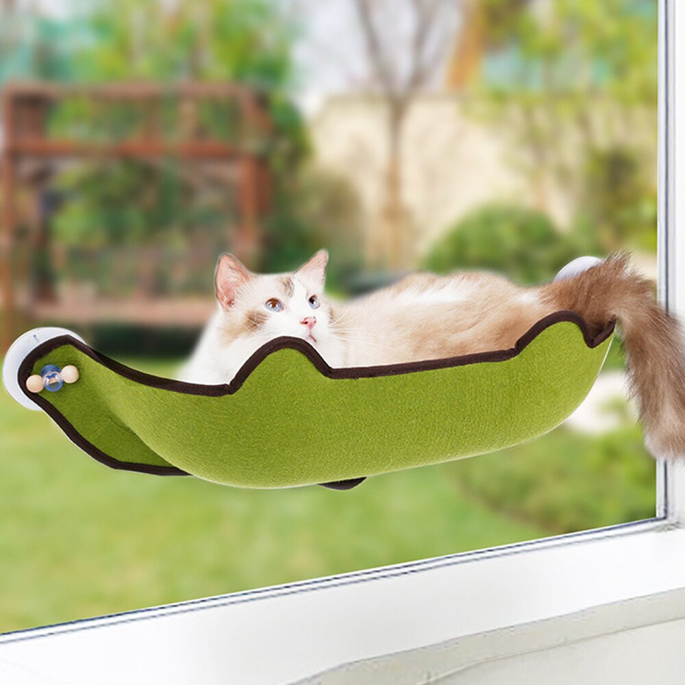 Hamaca para ventana de gato, tumbona cálida montad... – Grandado