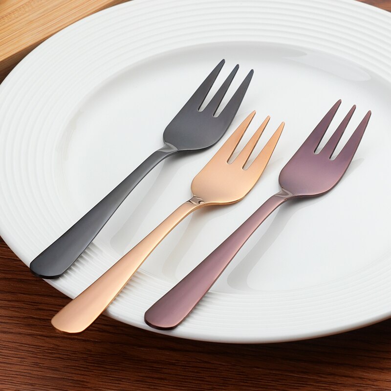 5pcs Tea Fork Set stainless steel Fruit Fork Set B... – Vicedeal