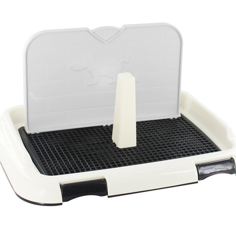 Small Plastic Pet Potty Bedpan with Wall Dog Indoo... – Grandado