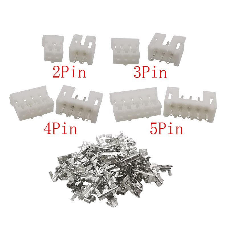 230 Stks/set PH2.0 2Pin 3Pin 4Pin 5Pin Pitch 2.0 M... – Grandado