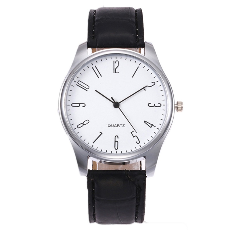 Mens Simple Business Leather Quartz Wrist Watch – Grandado