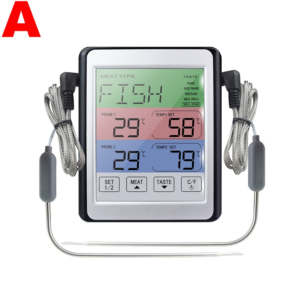 Double Probes Oven Thermometer Kitchen BBQ Meat Te... – Vicedeal