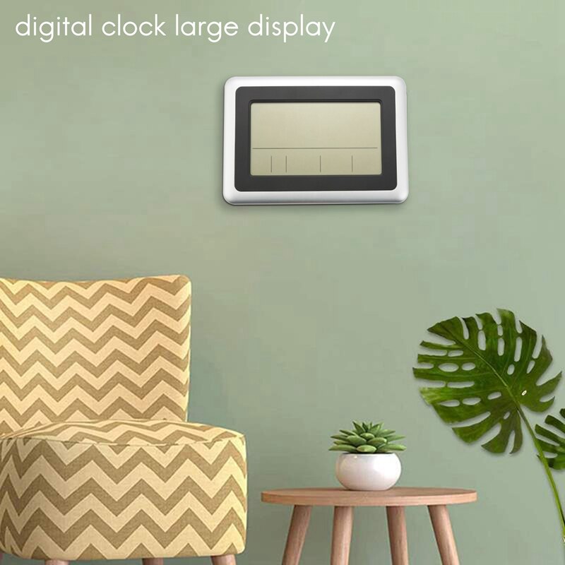 2X Large Display Digital Wall Clock,Silent Desk Sh... – Grandado