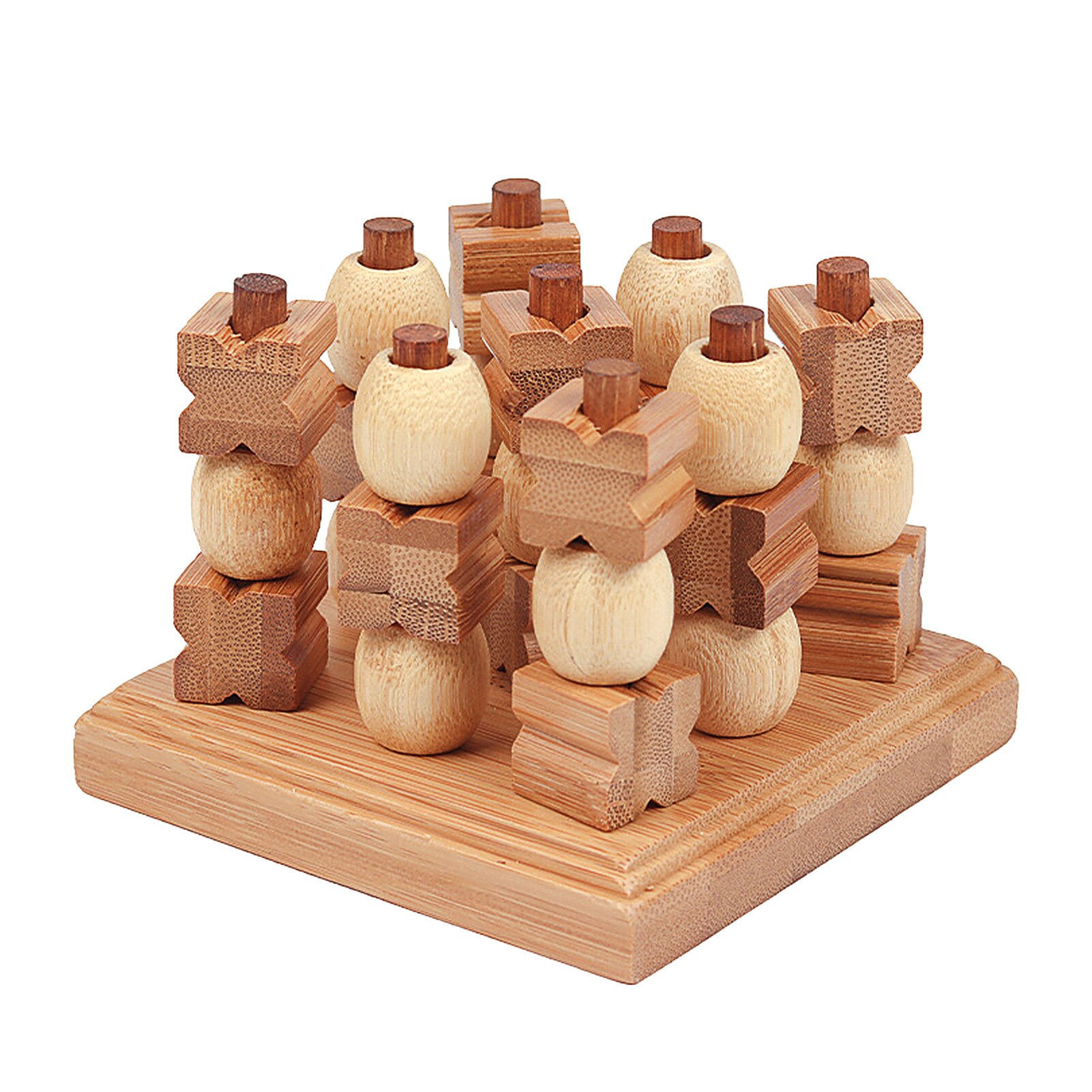 Houten 3D Xo Schaken Set Reizen Games Entertainmen... – Grandado