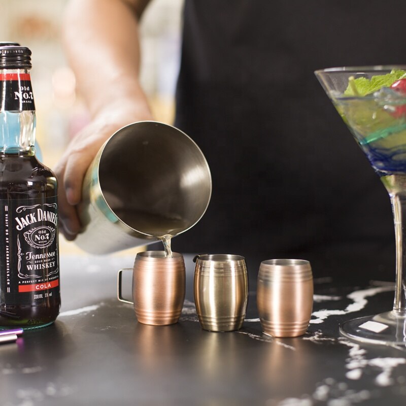 50ML Stainless Steel Cocktail Jigger Metal Bar Spi... – Vicedeal