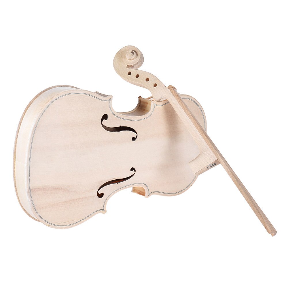 DIY 4/4 Full Size Natural Solid Wood Acoustic Viol... – Grandado