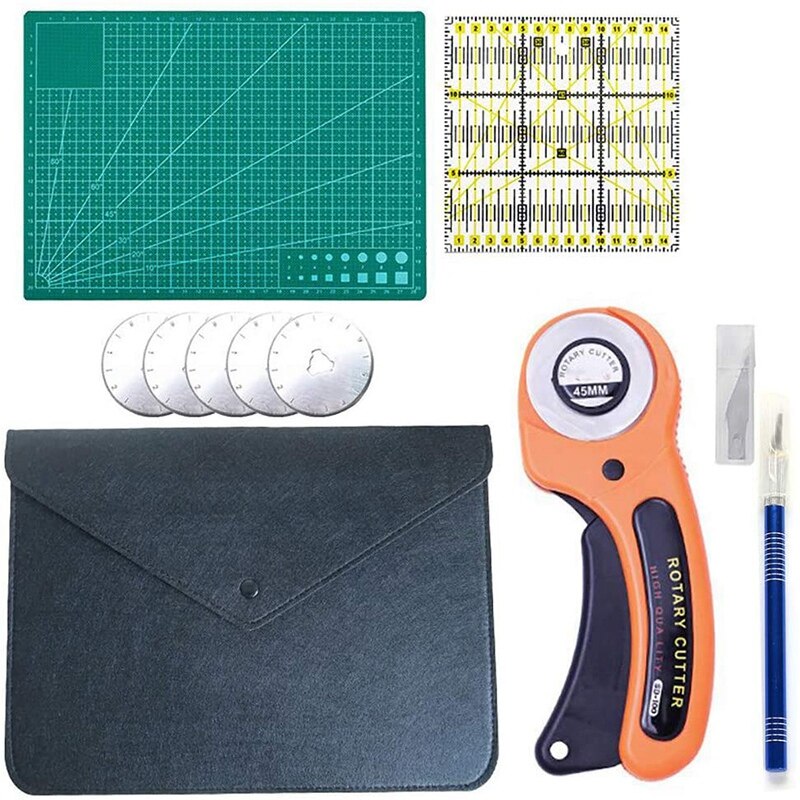 Set met rolmessen, met 45mm rolmessen, , 5 reserve... – Vicedeal