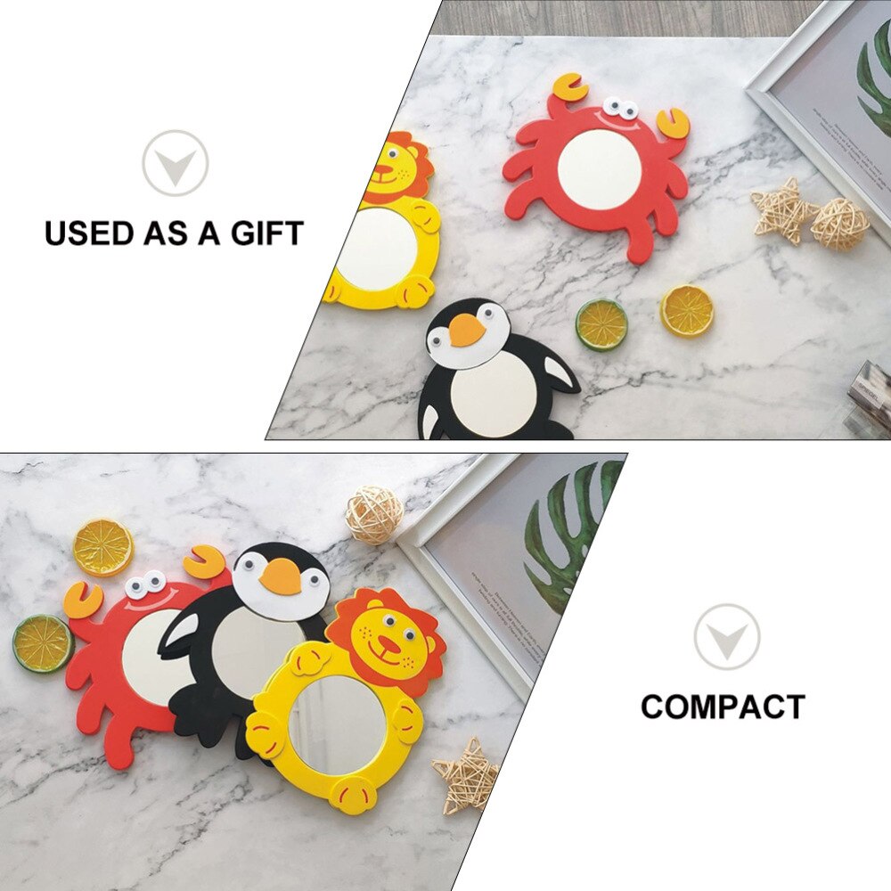 3Pcs Animal Shaped Mirror Children Performance Mir... – Grandado