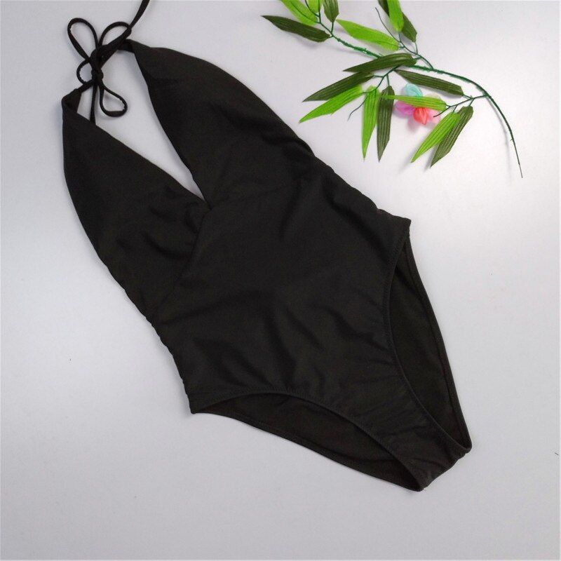 Female Sexy One Piece Swimsuit Swimwear Solid Body Vicedeal