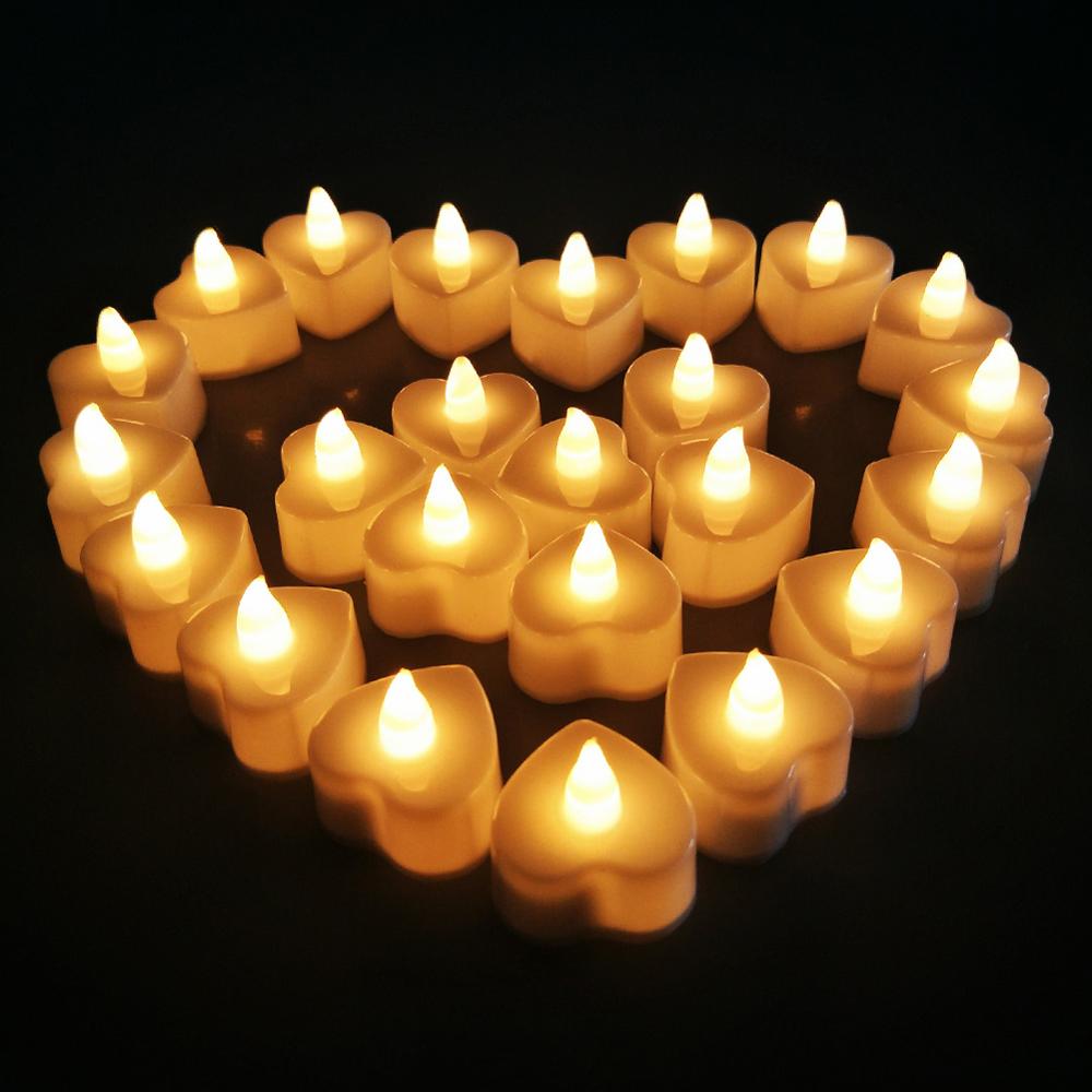 Flameless Heart Shape Led Candle – Vicedeal