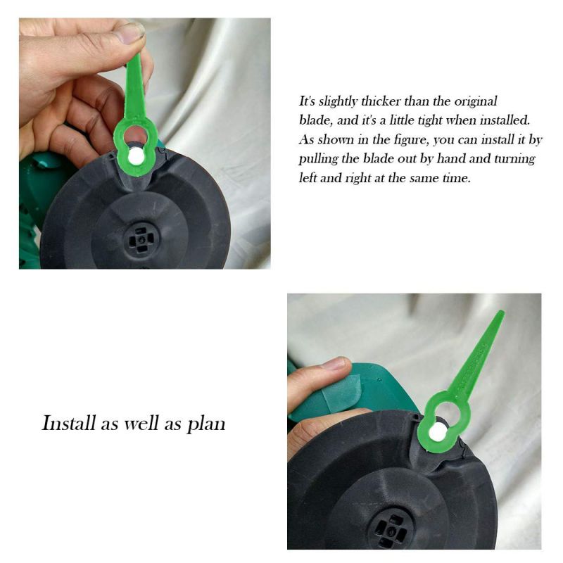 100Pcs Plastic Grass Trimmer Blades Replacement La... – Grandado