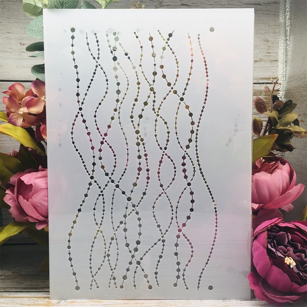 A4 29cm Thin Line Dot DIY Layering Stencils Wall P... – Grandado