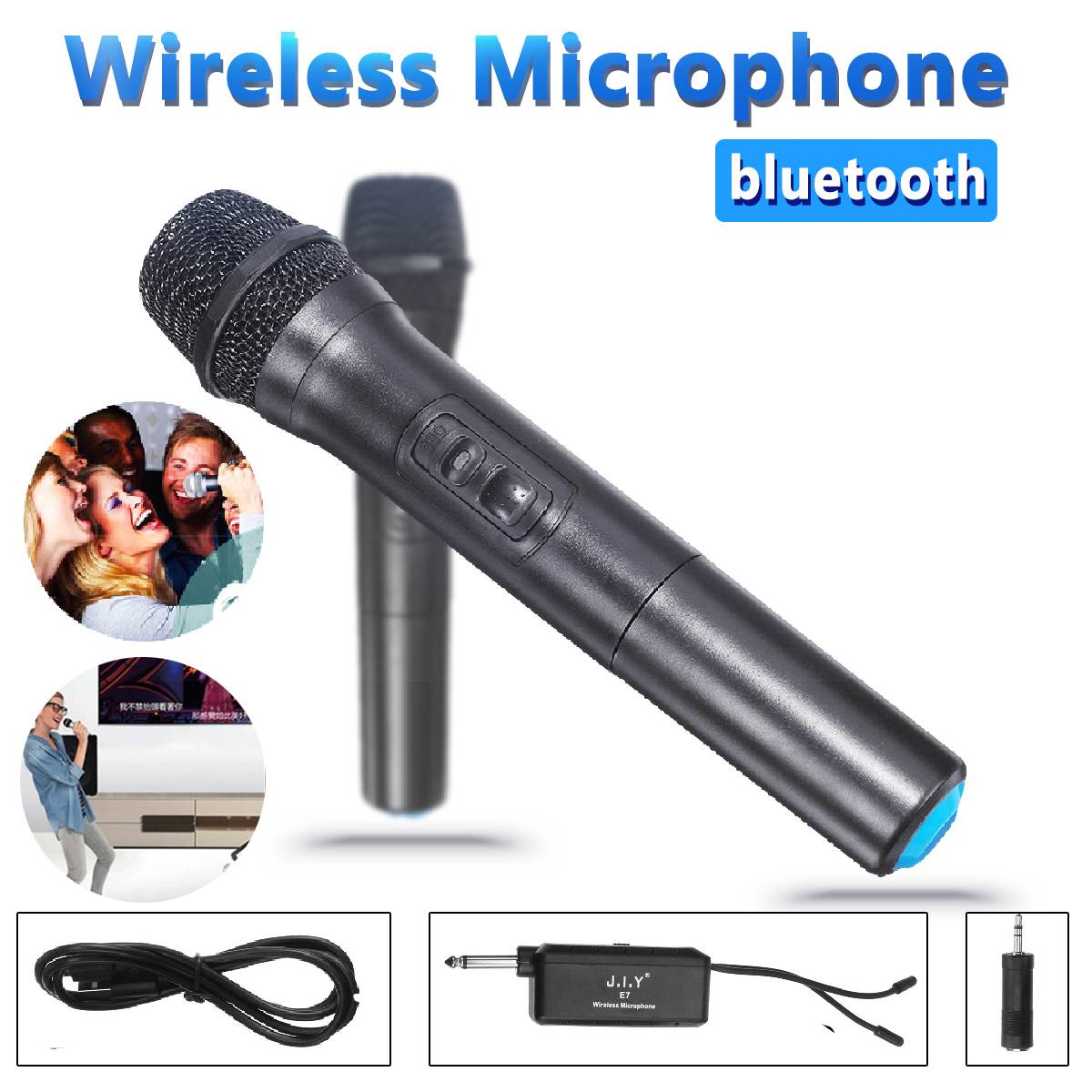 Uhf Microfoon Professionnel Draadloze Bluetooth Dy... – Vicedeal