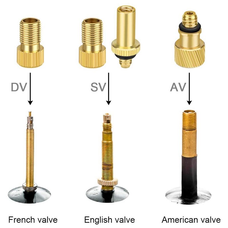 32PCS Bicycle Valve Adapter Pump Adapter Bike Tire... – Grandado