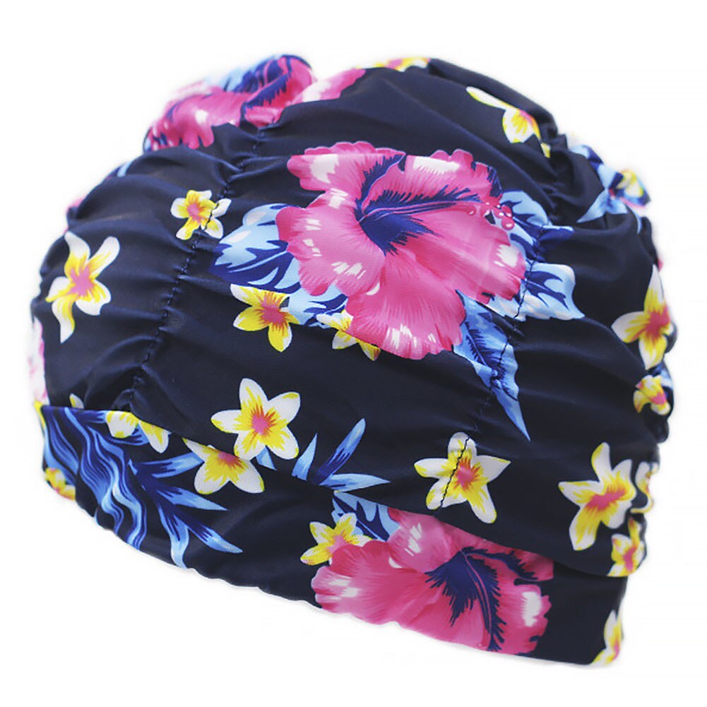 Women Swimming Cap Floral Printed Swim Pool Hat Be... – Vicedeal
