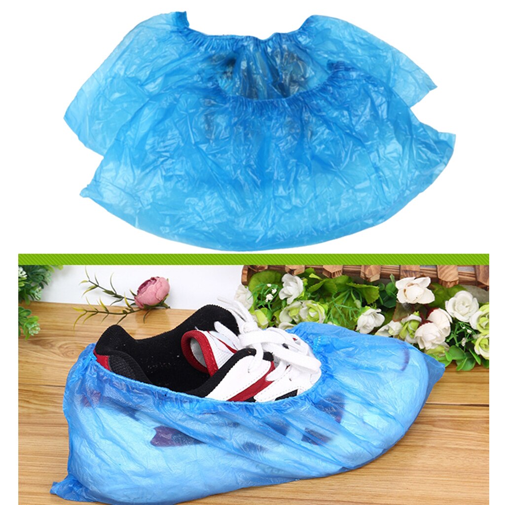 200pcs Home Shoe Covers PE Non Slip Disposable Ove... – Vicedeal