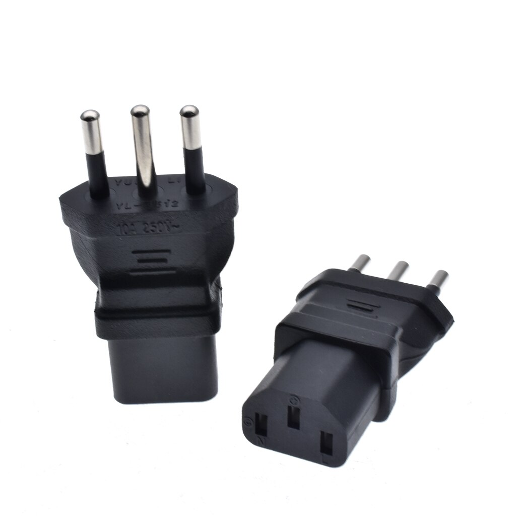 Italy to C13 plug adapter type L IT 10A 250V charg... – Vicedeal