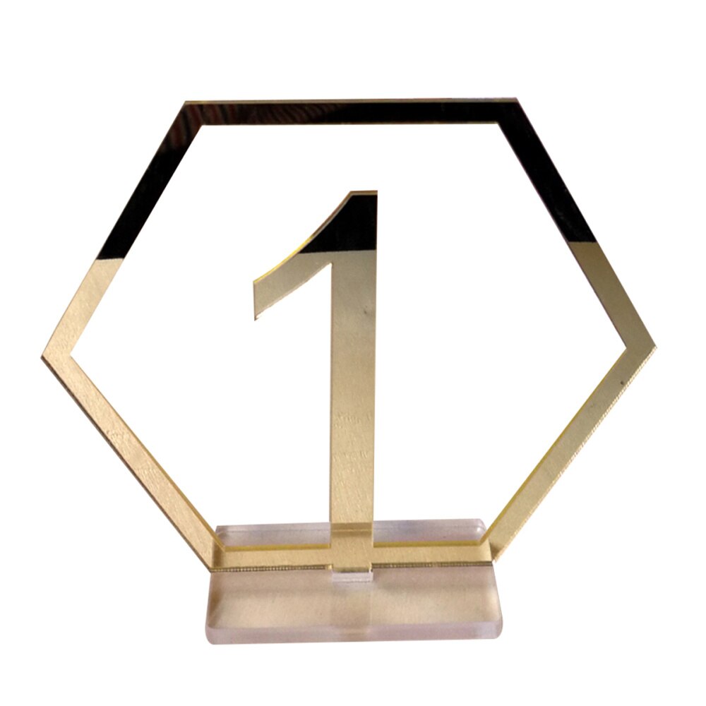1-20 Wedding Table Numbers Acrylic Mirror Silver N... – Vicedeal