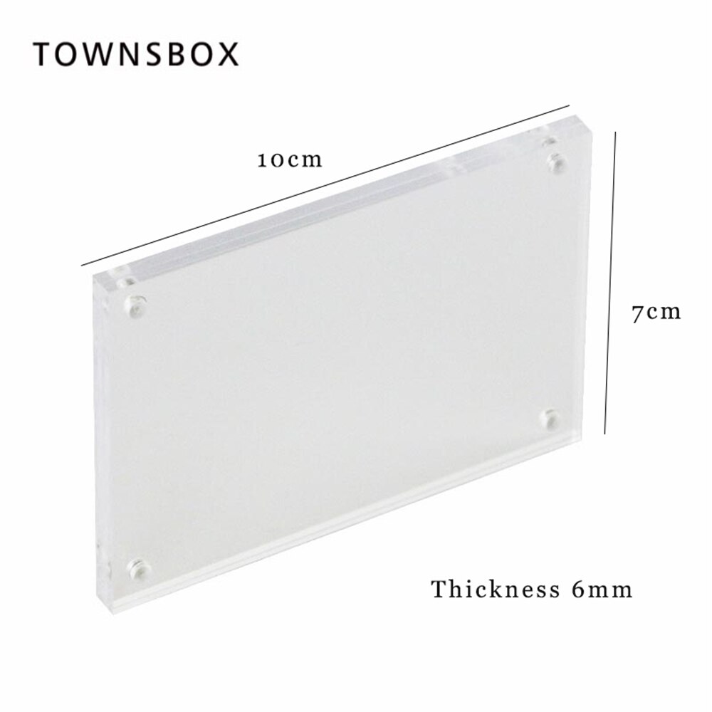 Acrylic Block Frame Magnetic Wall Mount Price Tag ... – Vicedeal