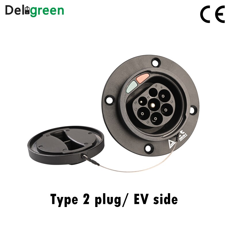 Duosida Type2 16A 32A socket voor EV side mannelij... – Vicedeal