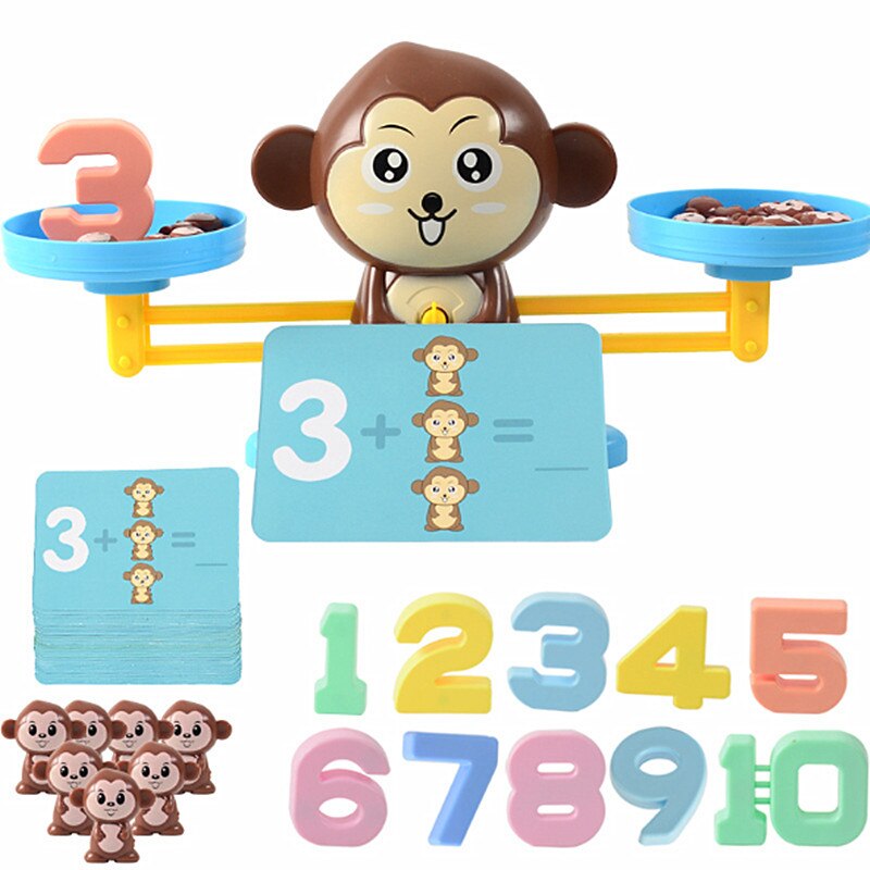Kids Early Education Puzzle Monkey Balance Number ... – Vicedeal