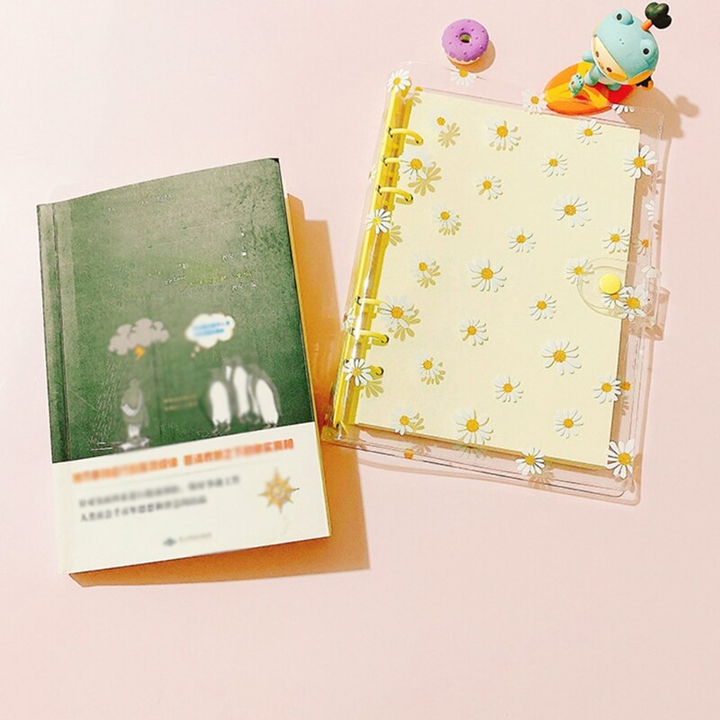 Cute Daisys A 5 Binder 6-ring Clear Binder Cover B... – Grandado