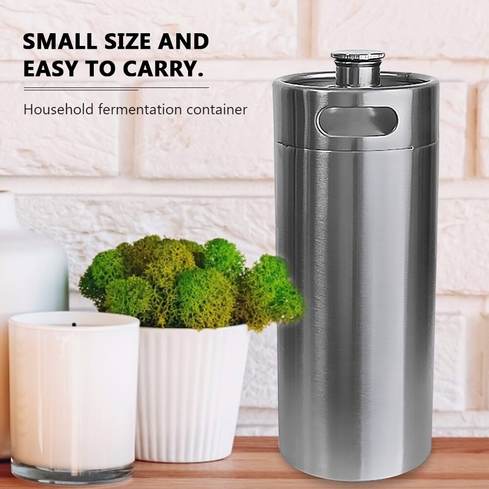 135oz Stainless Steel Mini Keg Growler Craft Beer ... – Grandado