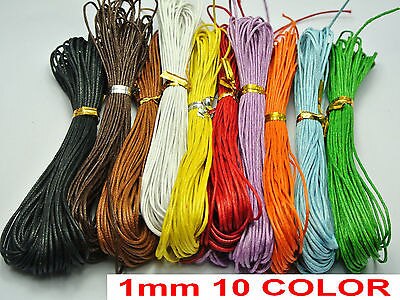 100 Meters Mixed Color Waxed Cotton Beading Cord 1... – Grandado
