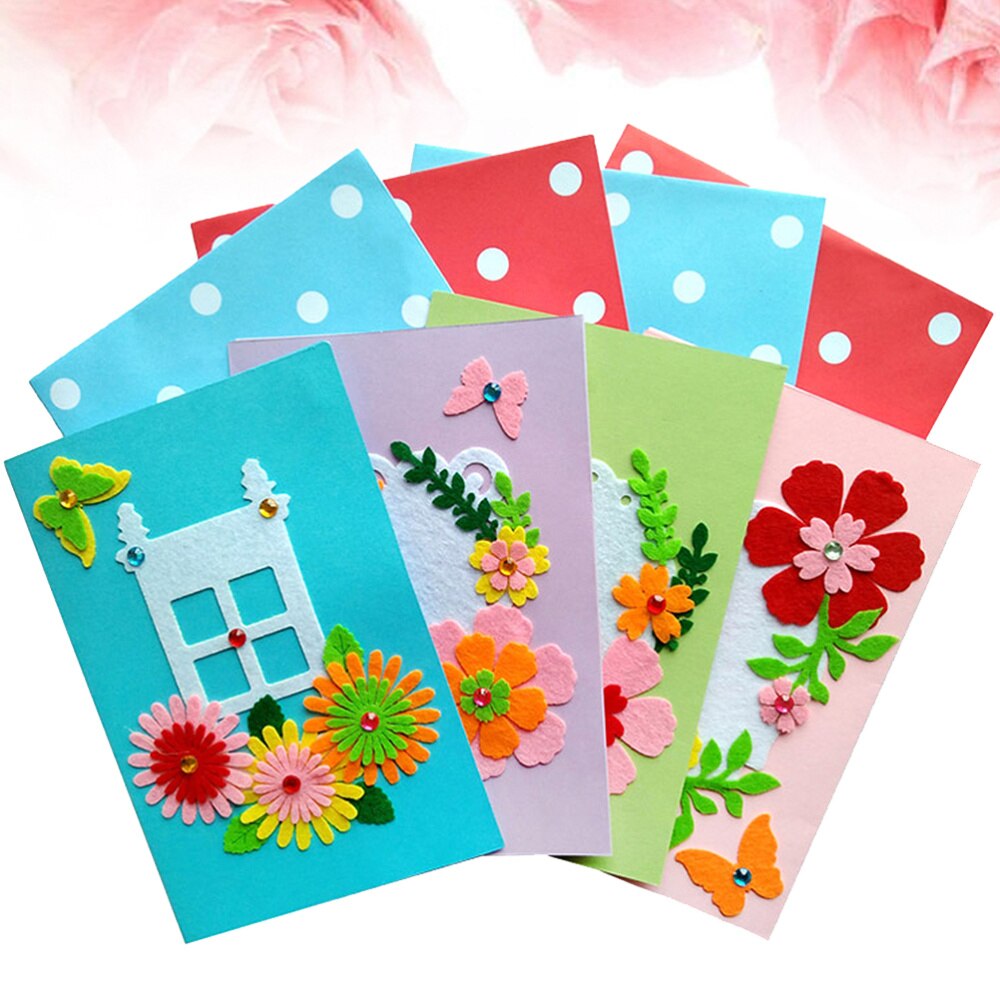 4Pcs Handmade DIY Card Making Material Cloth Greet... – Grandado
