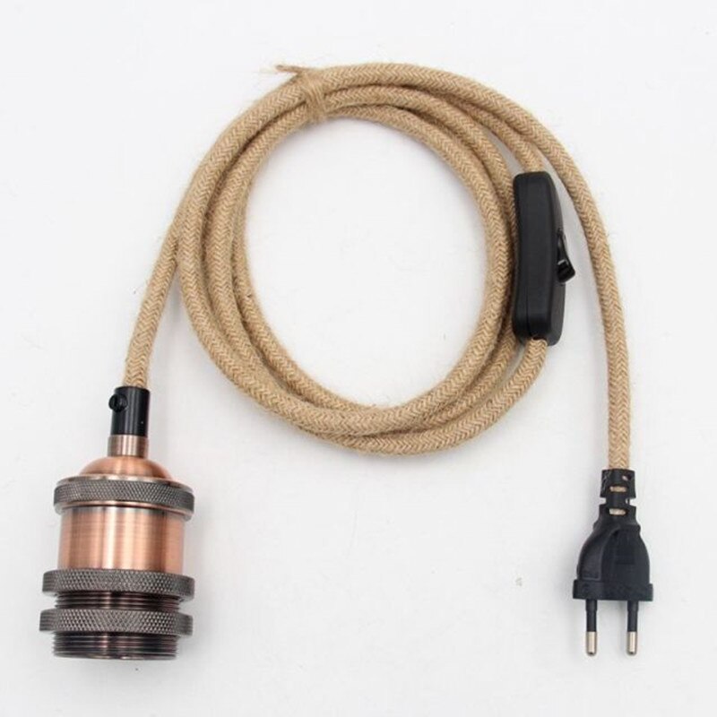 Vintage Lamp Houder Met Europese Stekker Netsnoer ... – Grandado