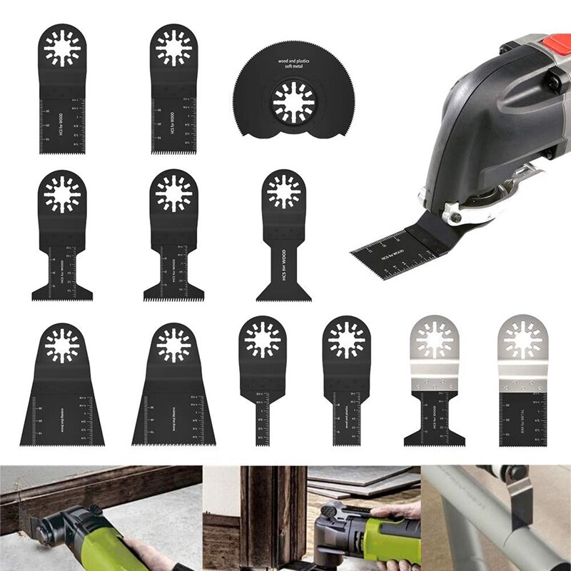 12 Stuk Oscillerende Zaagbladen Kit Multitool Osci... – Vicedeal