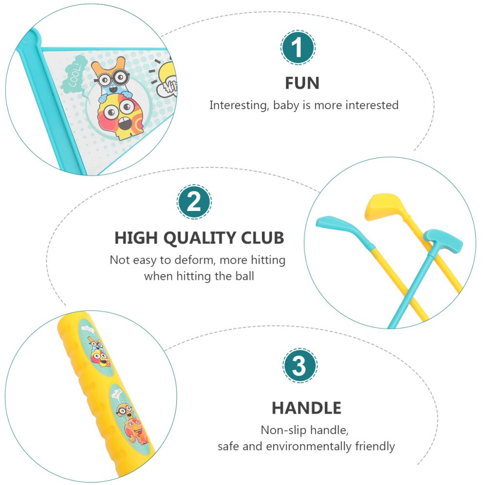 1 Pc Golf Toy Set Indoor Outdoor Plastic Golf Club... – Grandado