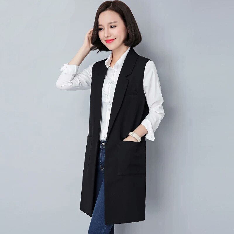 Women Vest Autumn Jacket Brand WaistCoat Pockets O... – Vicedeal