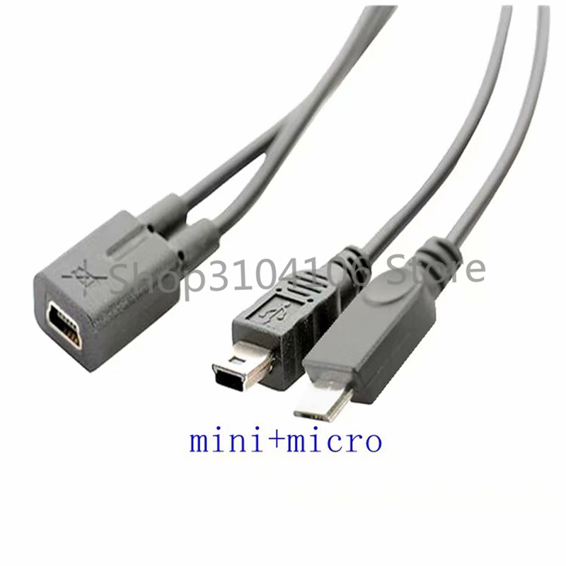 Mini USB 1 to 2 Y Splitter Cable, USB 2.0 Mini 5-P... – Grandado