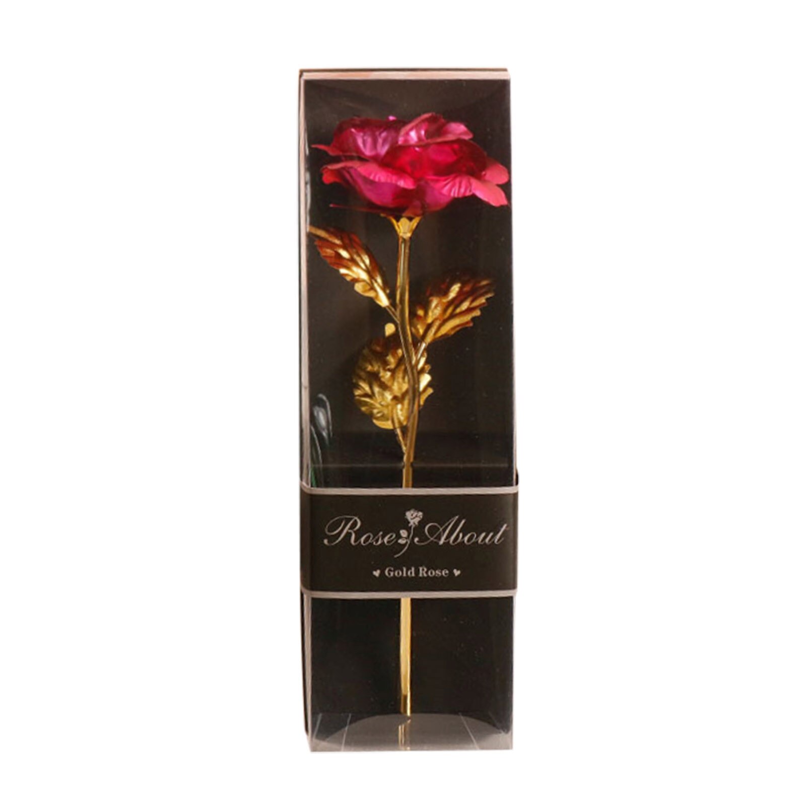 Gold Plated Rose with Photo frame and Box Annivers... – Grandado