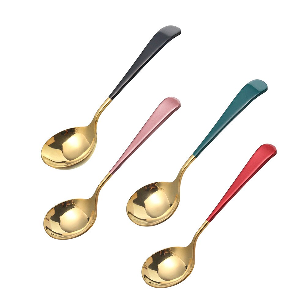 10 PCS Stainless Steel Thick Spoon with Short Hand... – Vicedeal