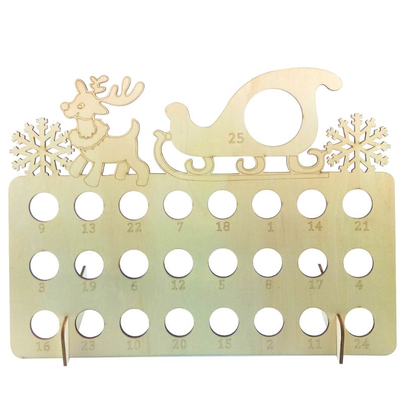 Ramadan Countdown Calendar DIY Wood Eid Mubarak Or... – Grandado