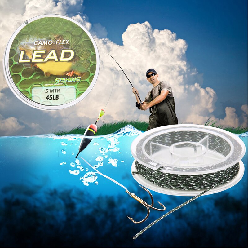 High Strength Fishing Line 45lb 5m Leadcore Braide... – Vicedeal