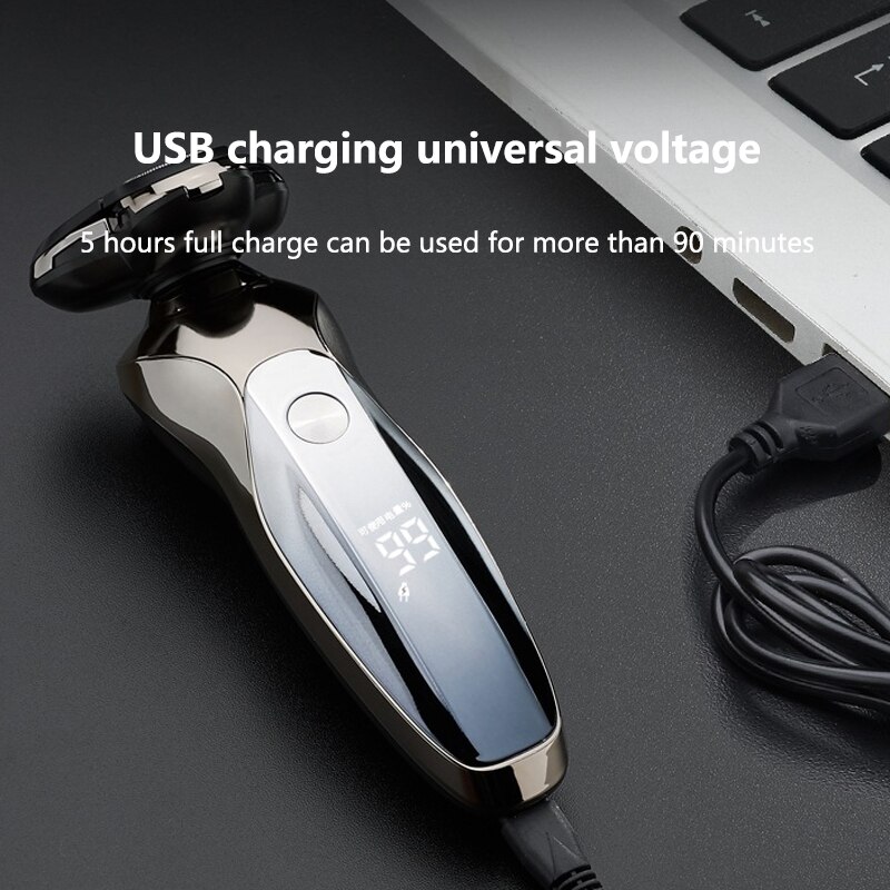 Digital Display Rechargeable Electric shave razor ... – Grandado
