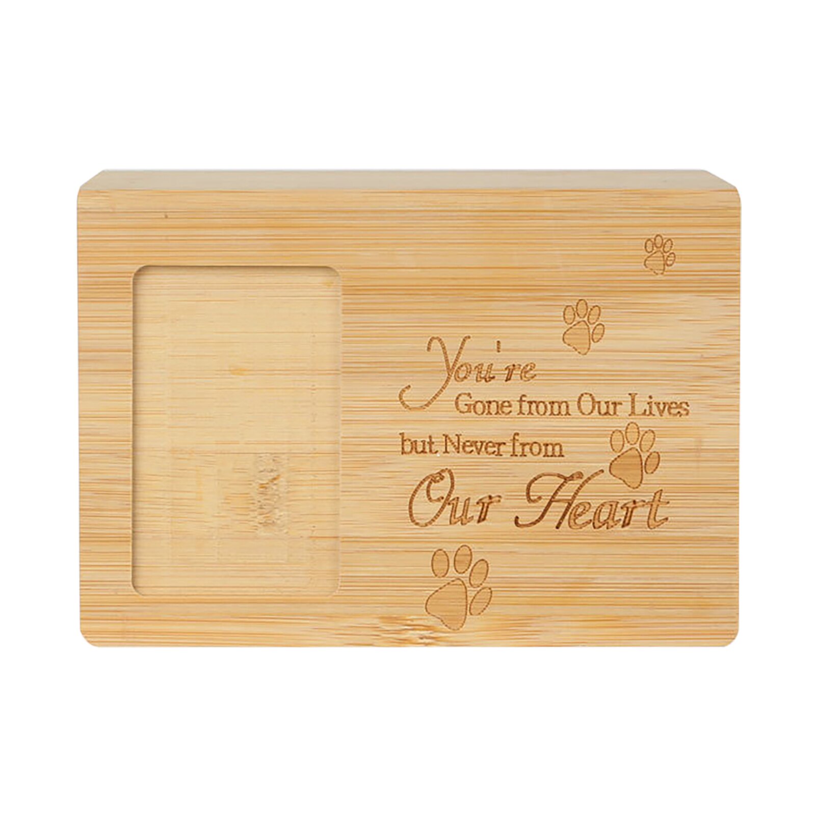 Memorial Gift Pet Urn Headstone Keepsake Bamboo Do... – Grandado