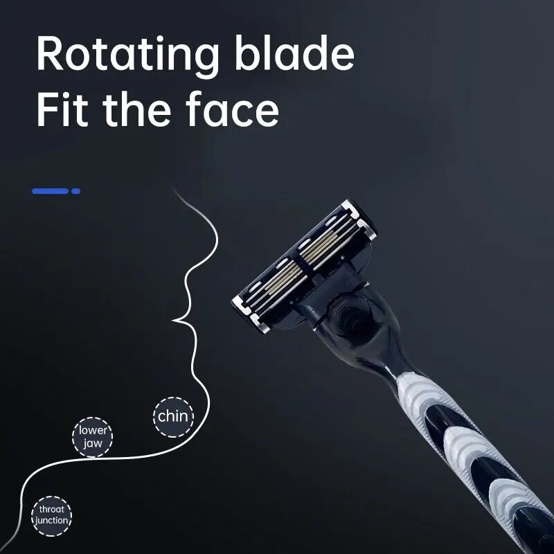 Manual Razor for Men Three Layer Blade Stainless S... – Grandado